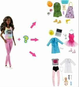 Mattel | Toys | Branded Barbie Surprise Doll Brunette With 2 Career ...